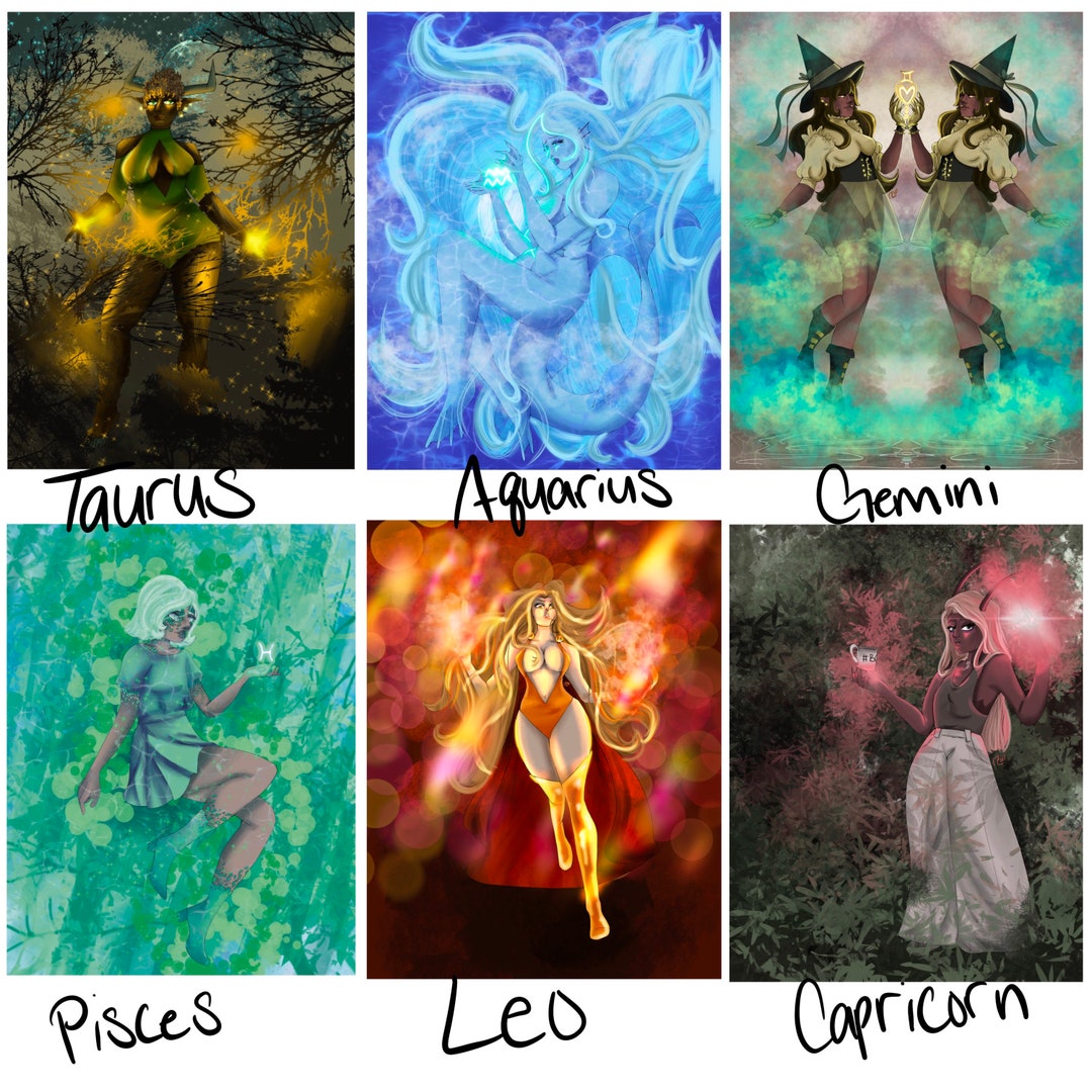 Zodiac Witches Series - Etsy