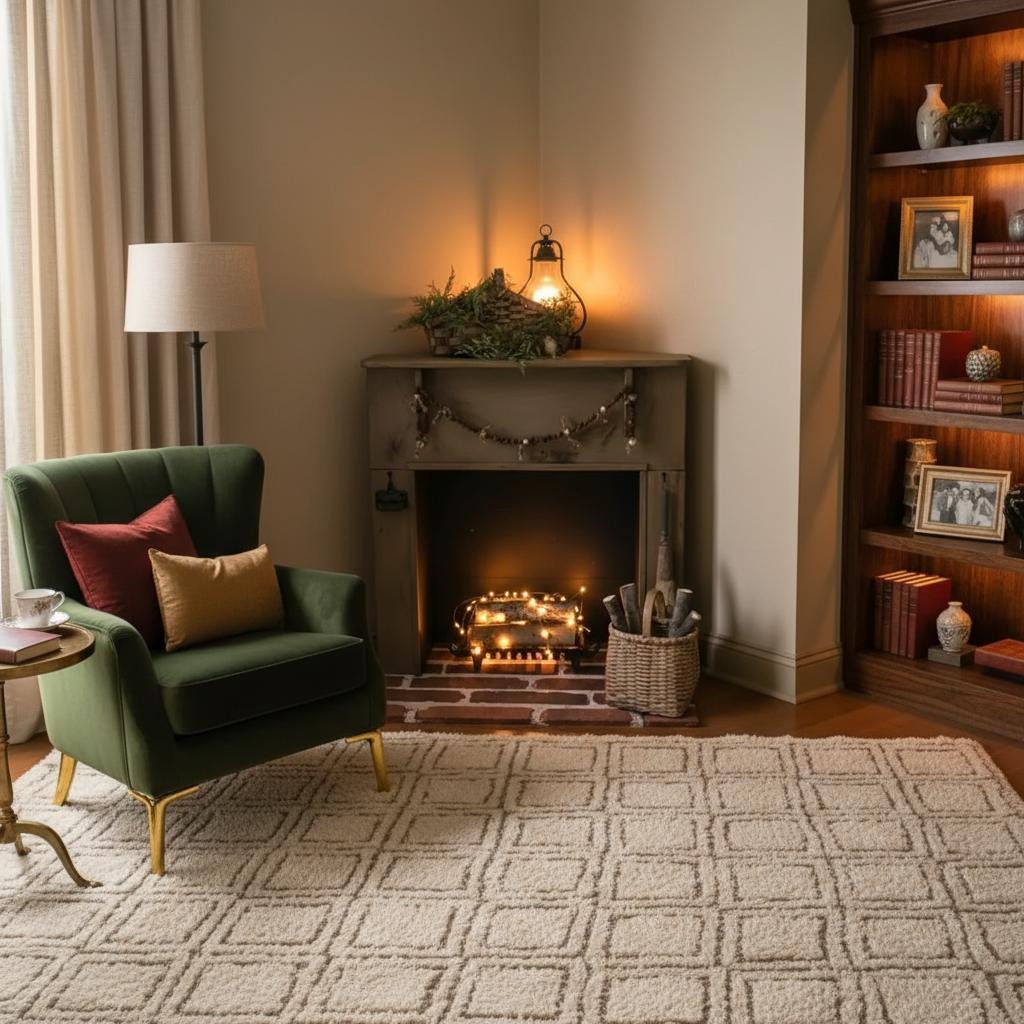 Corner Faux Fireplace - Etsy