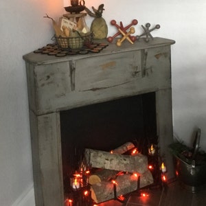 Corner Faux Fireplace - Etsy