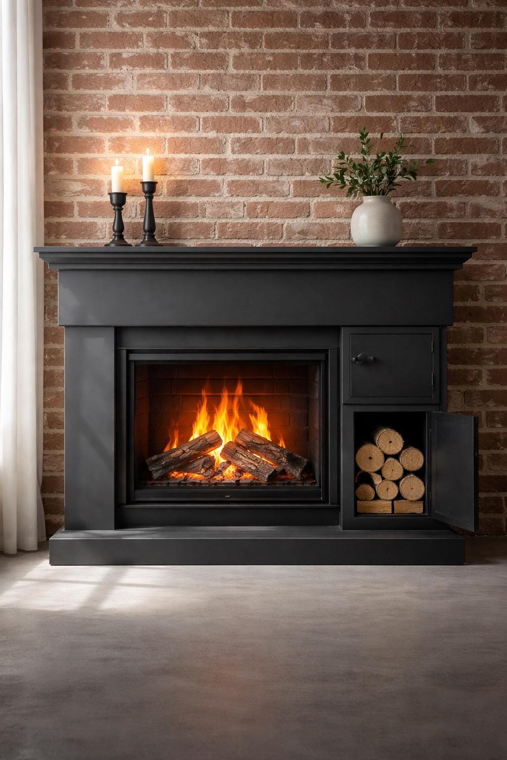 The Nantucket Style Fireplace - Etsy