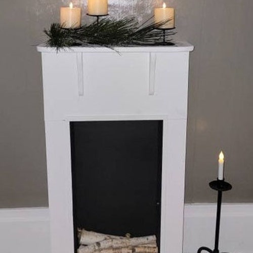Corner Faux Fireplace - Etsy