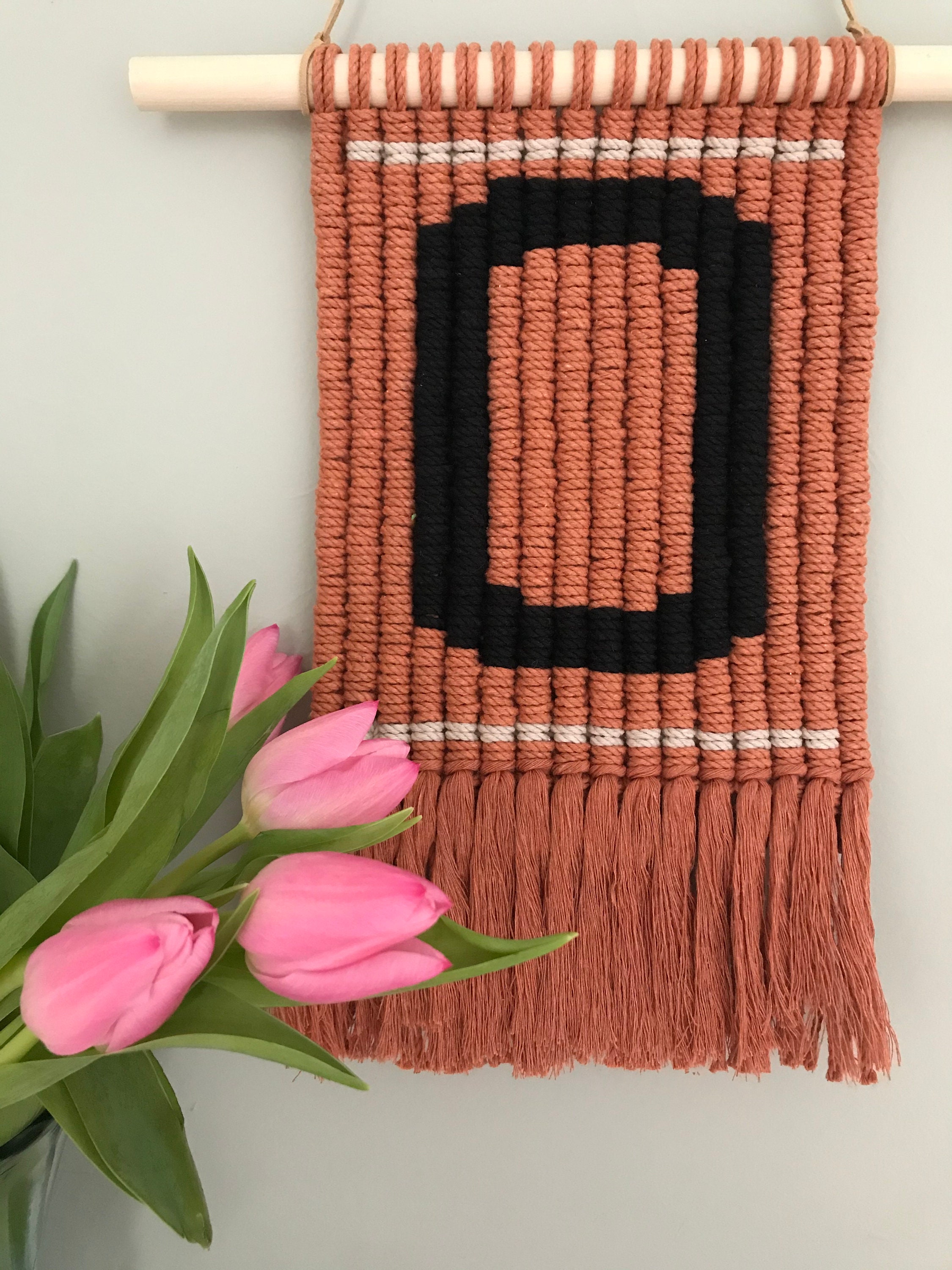 Macrame Letter/ Initial Wall Hanging - Etsy