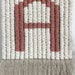 Macrame Letter/ Initial Wall Hanging - Etsy