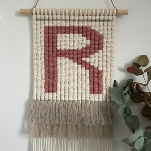 Macrame Letter/ Initial Wall Hanging - Etsy
