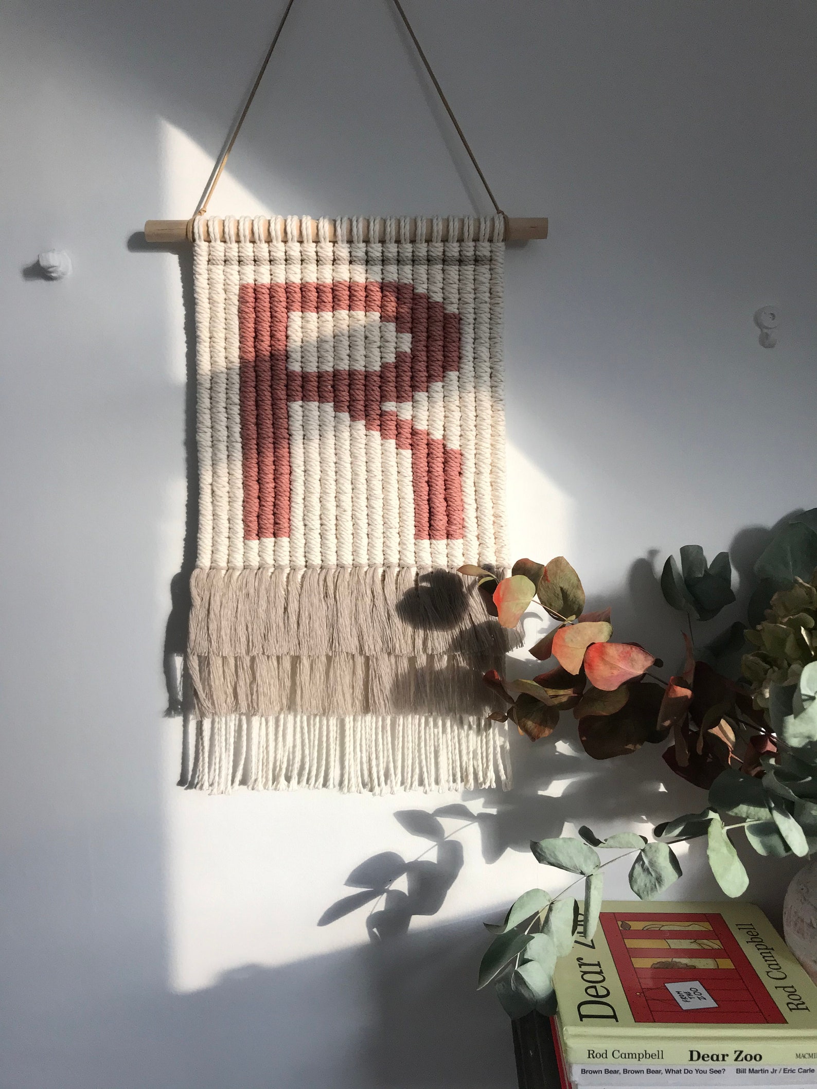 Macrame Letter/ Initial Wall Hanging - Etsy