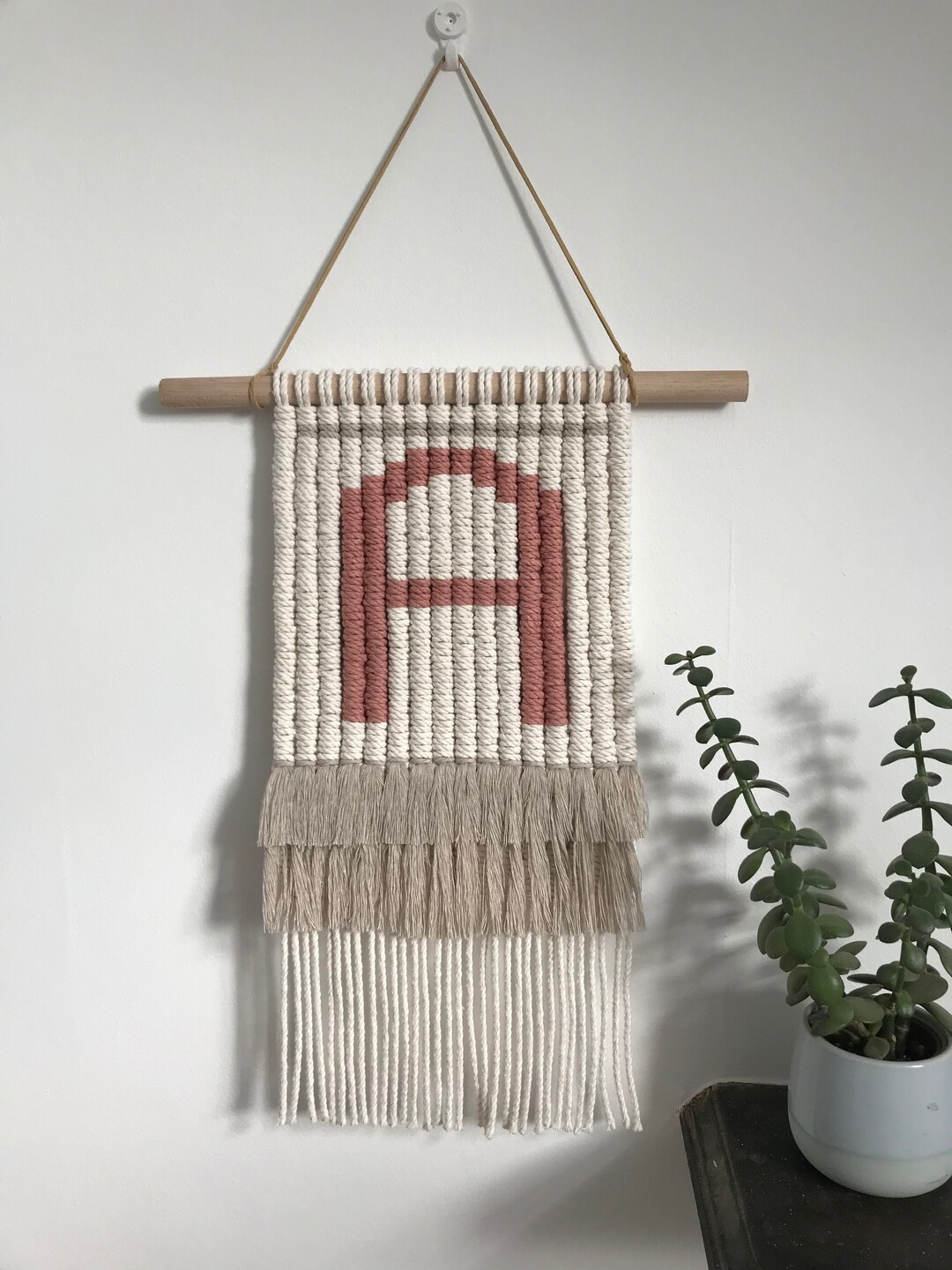 Macrame Letter/ Initial Wall Hanging - Etsy