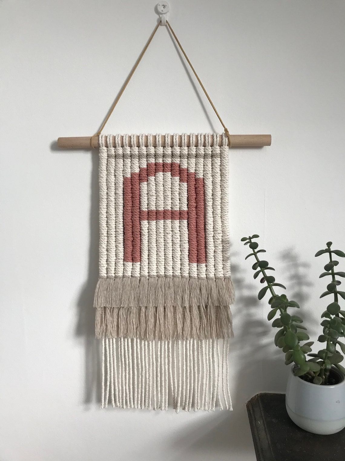 Macrame Letter/ Initial Wall Hanging - Etsy