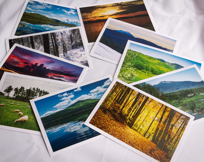 Vermont Farm Barn Notecards New England Winter Snow Scene Thank You ...