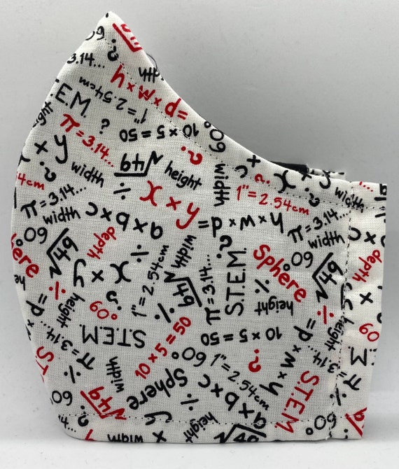 S.T.E.M. Novelty Cloth Face Masks Filter pocket adjustable | Etsy