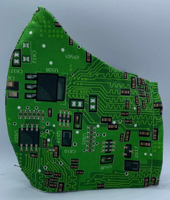 Gran's Graffiti Circuit Board Novelty Face Masks | Etsy