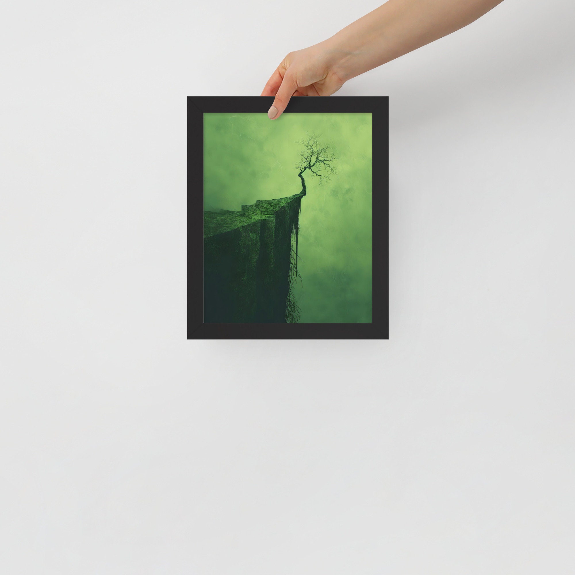 Lonely Tree Framed Poster - Etsy