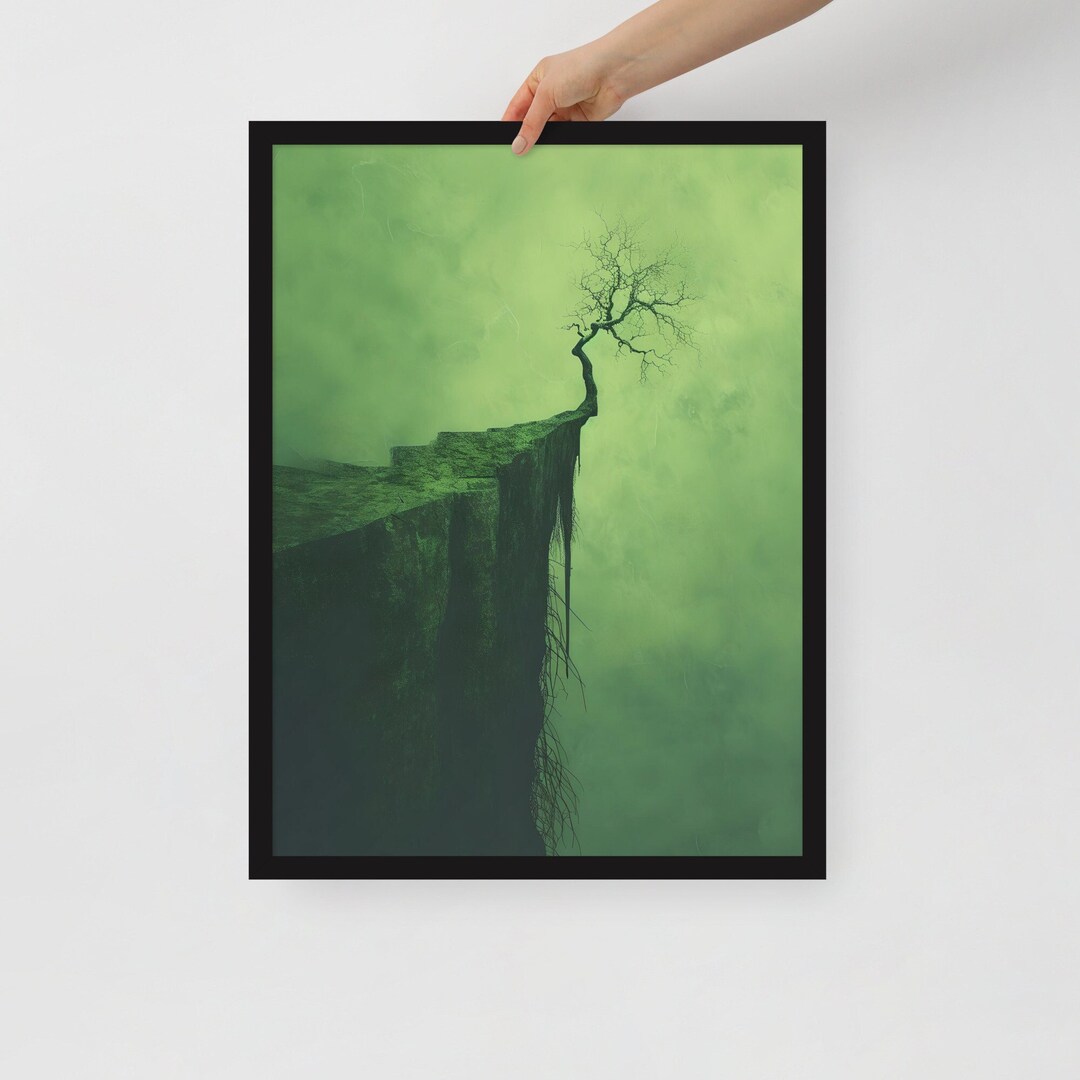 Lonely Tree Framed Poster - Etsy
