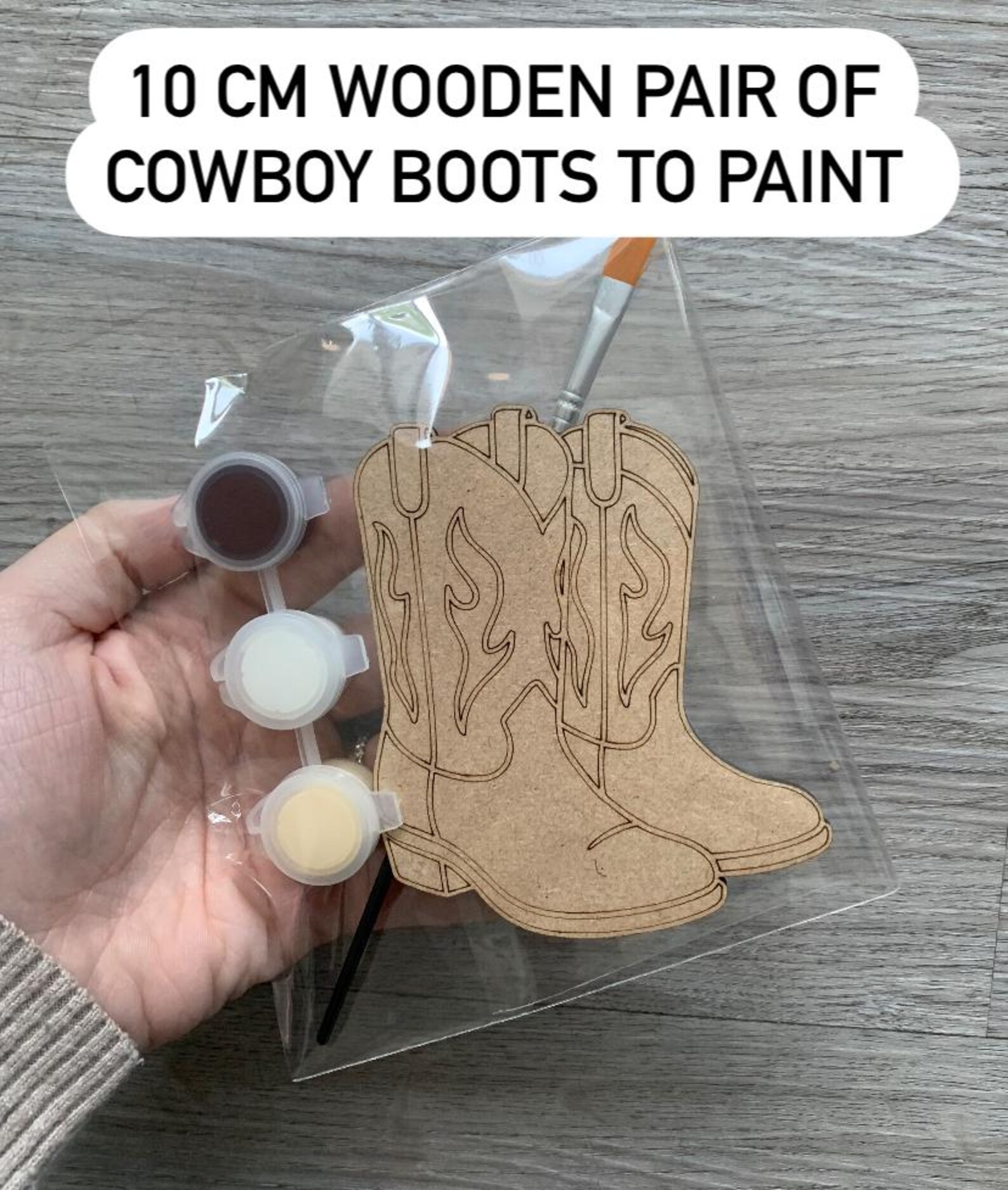 Paint Your Own Cowboy Party Favour / Birthday Party Favour/ Cowgirl ...
