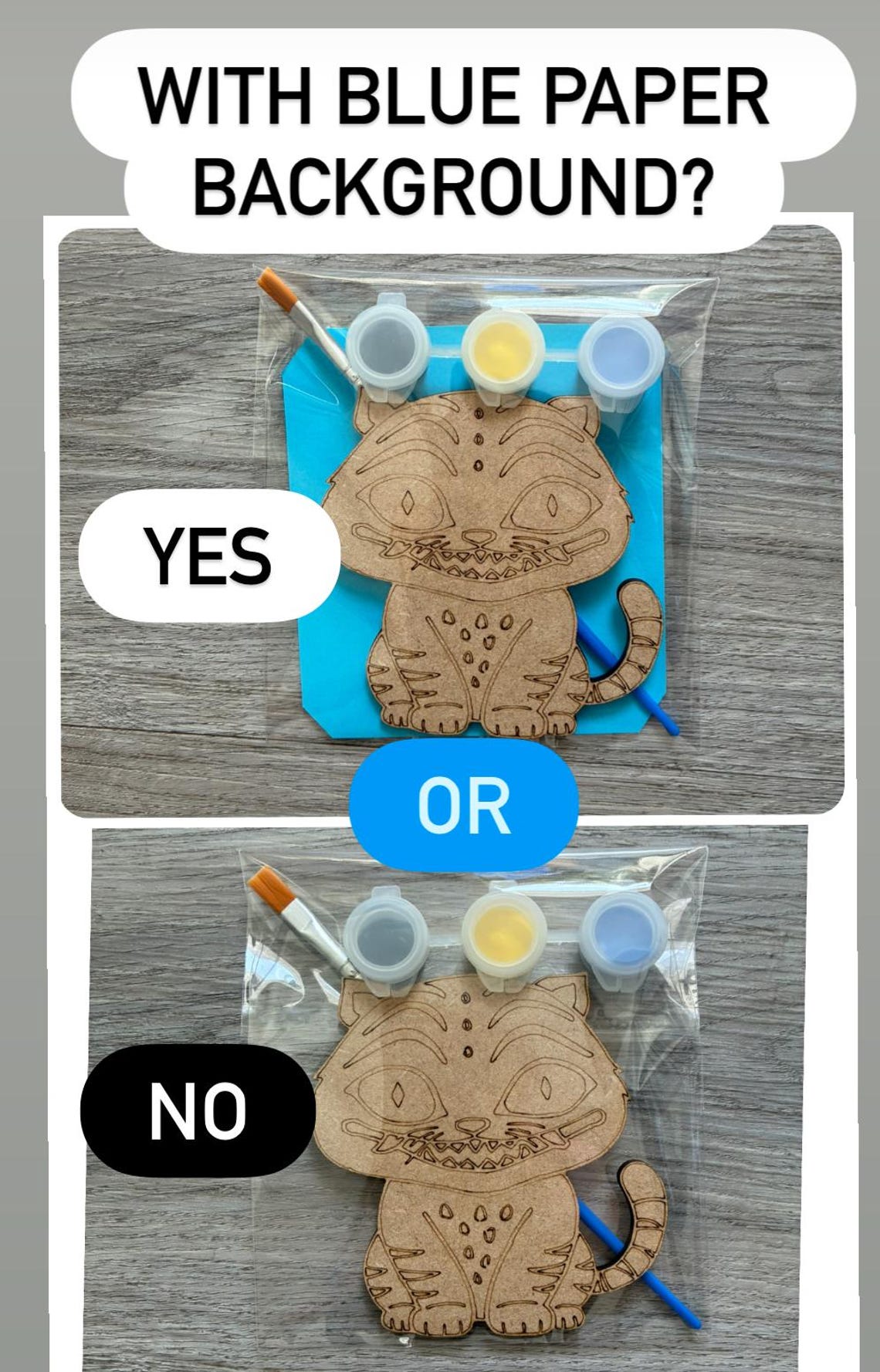 Paint Your Own Derpy Tiger / Tiger Demon Hunters Party Favor / Paint ...