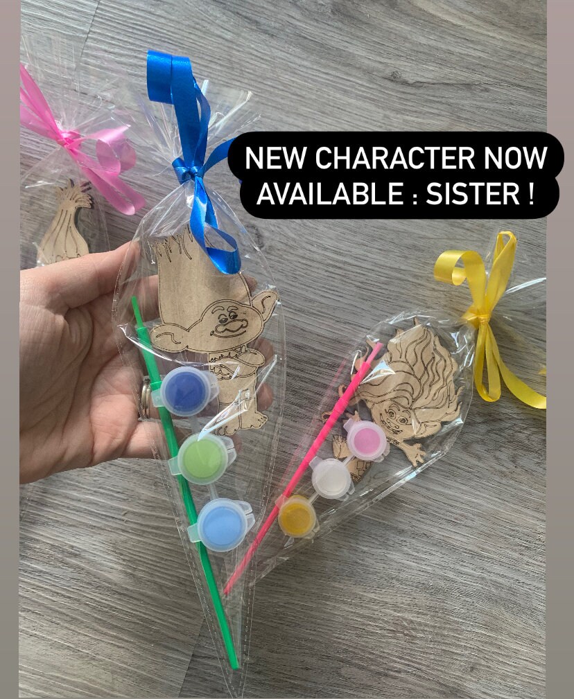 Paint Your Own Troll Party Favour / Troll Party Bag / Children’s Crafts ...