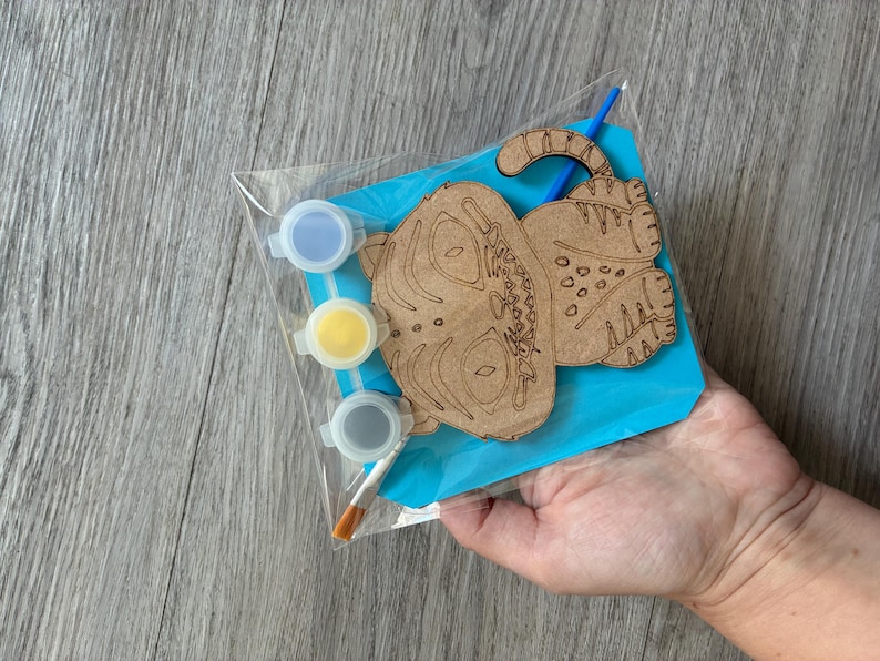 Paint Your Own Derpy Tiger / Tiger Demon Hunters Party Favor / Paint ...