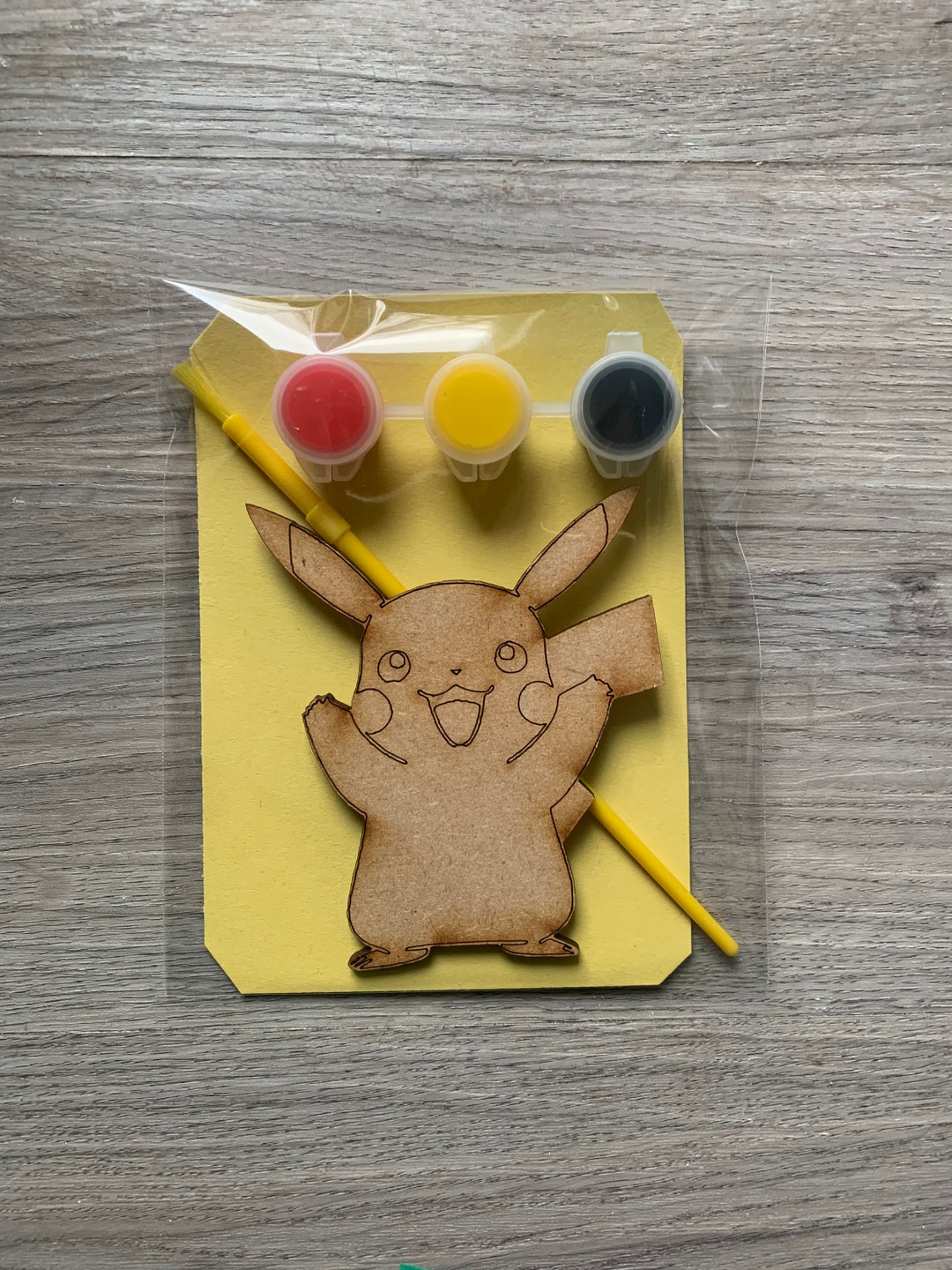 Pika Party Favour / Party Bags / Pika Pokemo Birthday / Paint Kits ...
