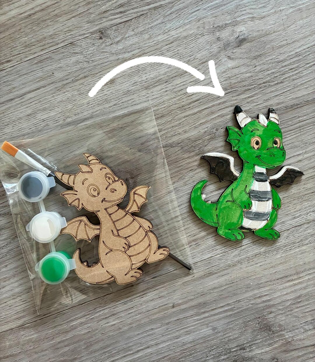Dragon Party Favour / Dragon Paint Kit Craft / Dragon Birthday Party ...