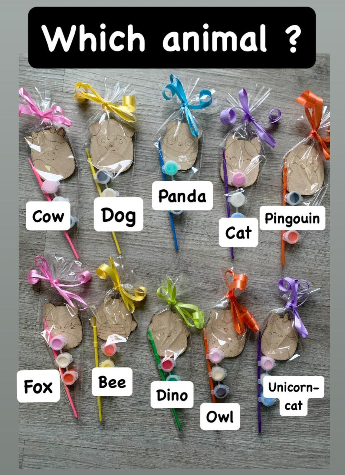 Paint Your Own Squish Theme Craft / Cute Cat Unicorn Dog Bee Craft Kit ...