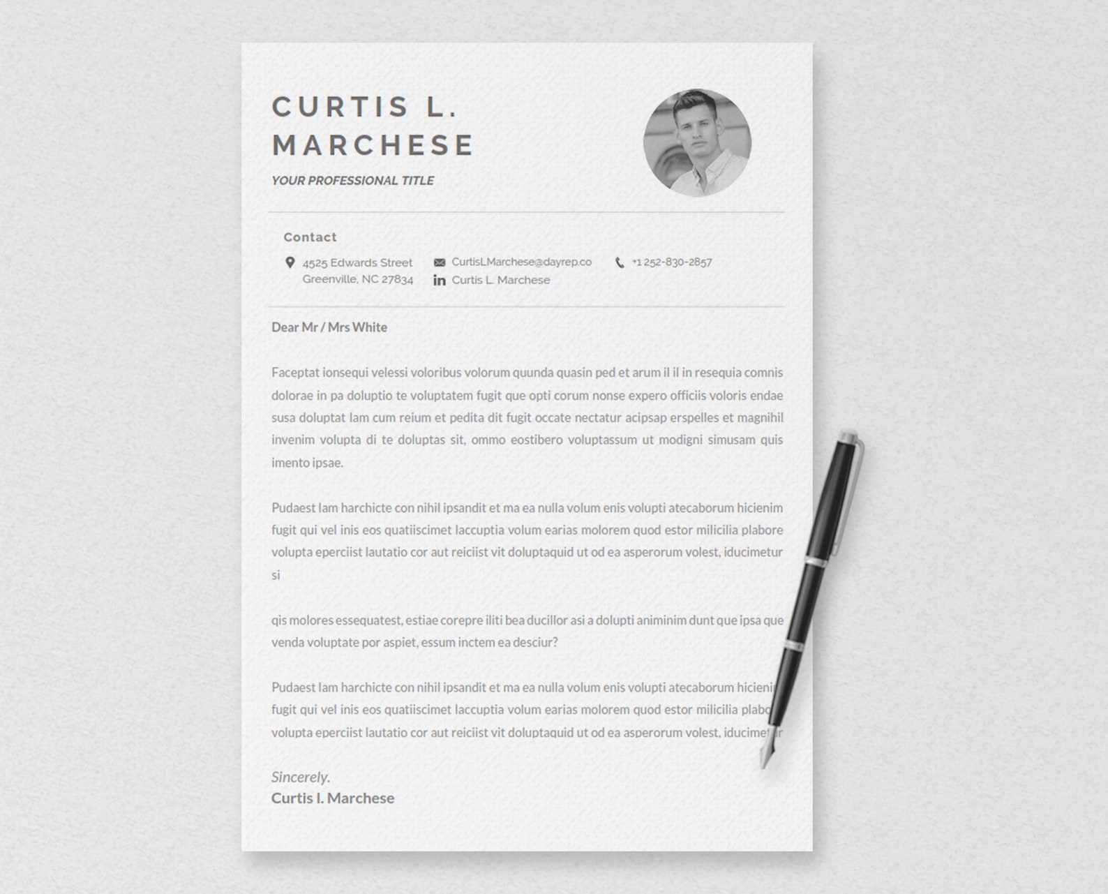 Resume and Cover Letter Template - Google Docs CV Template - Includes ...