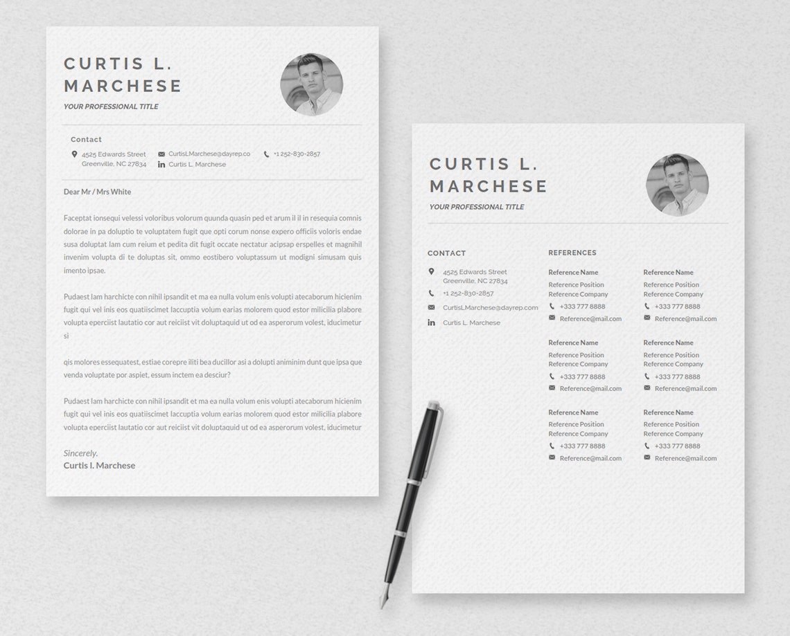 Resume and Cover Letter Template - Google Docs CV Template - Includes ...