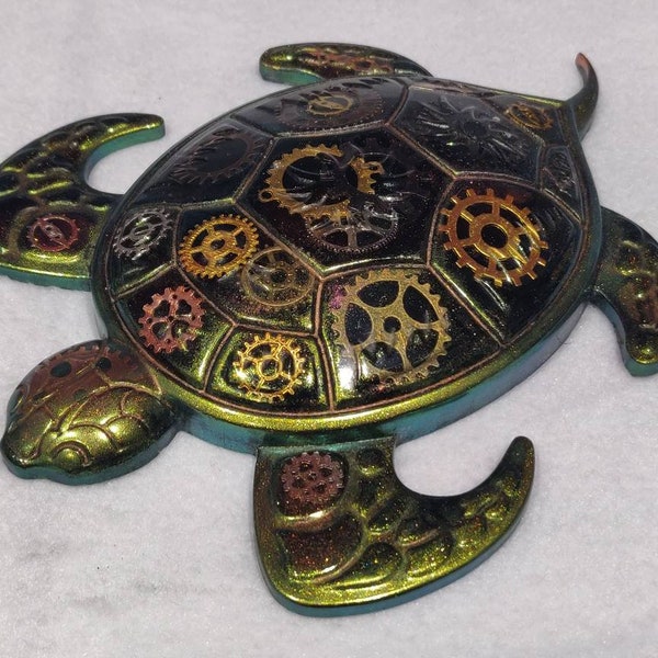 Steampunk Turtle Art - Etsy UK