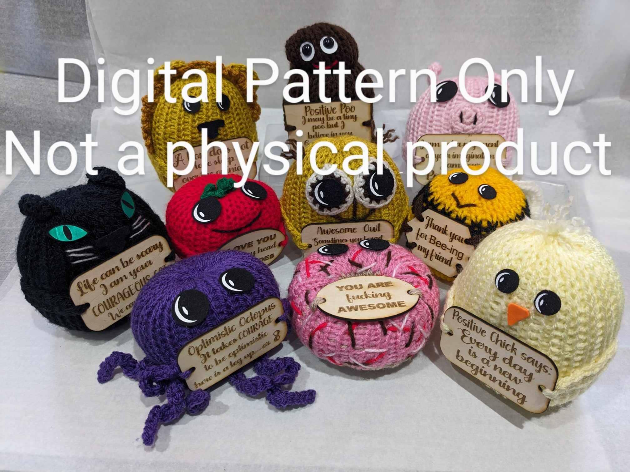 Knitting Machine Pattern: 12 Positive Characters for 22 Pin Machines ...