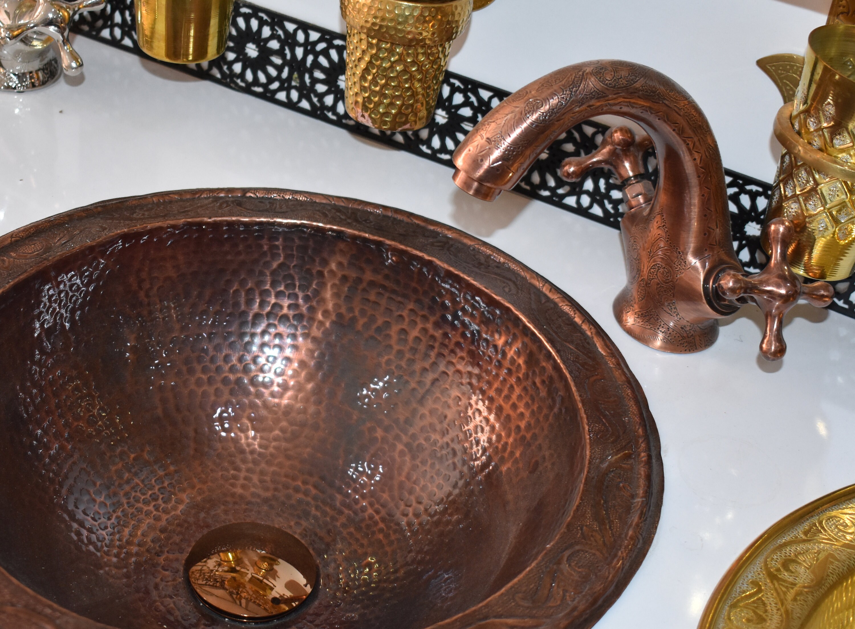 Oil Rubbed Copper Bathroom Single Hole Faucet | Etsy