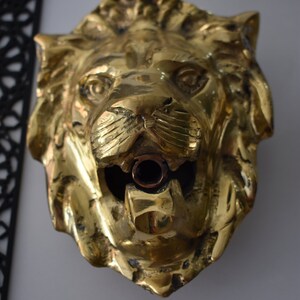 Brass Bathroom/ Kitchen Lion Head Design Spigot Faucet With Two Handles ...