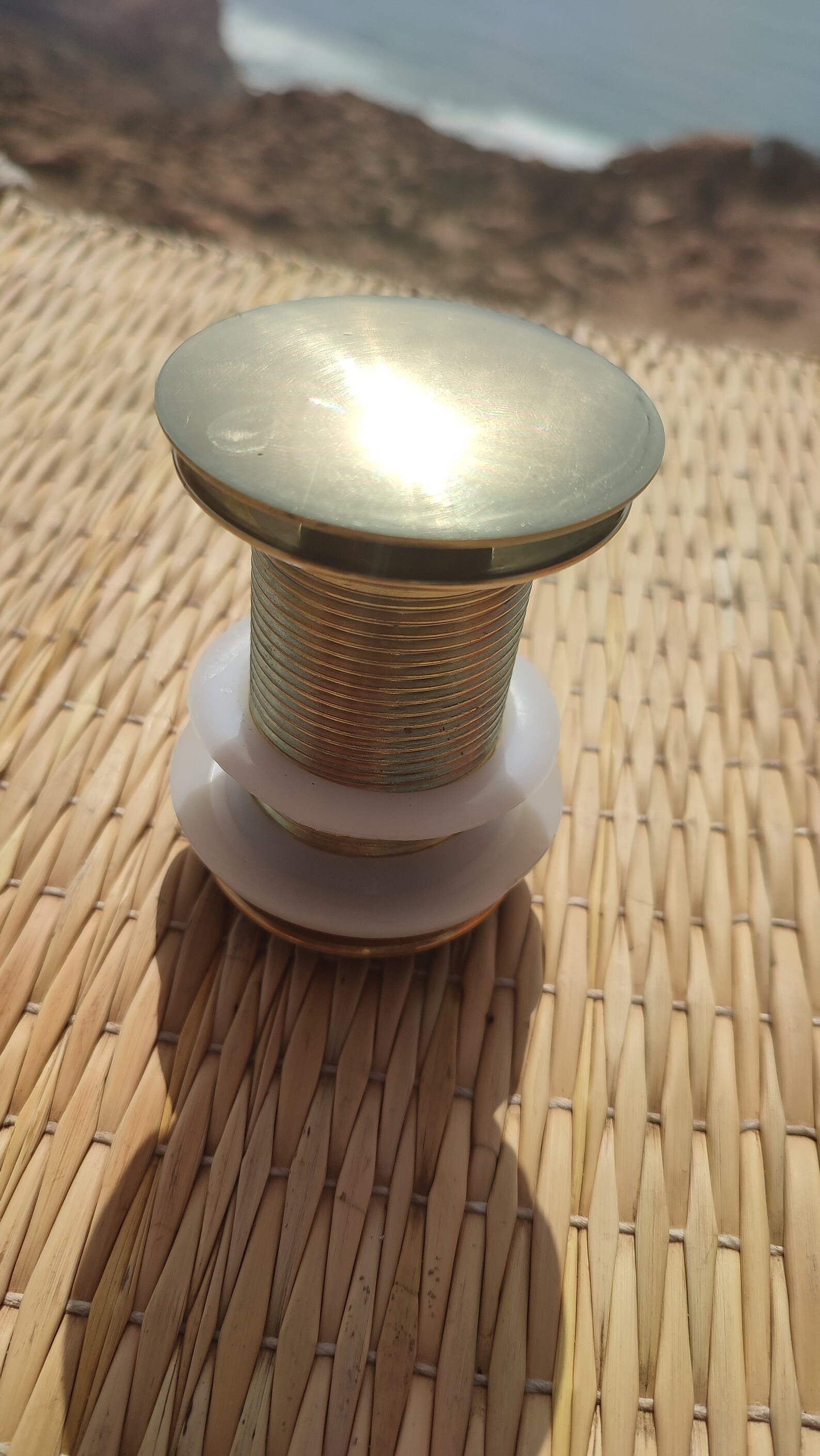 Solid Brass Drain Push up Button - Etsy