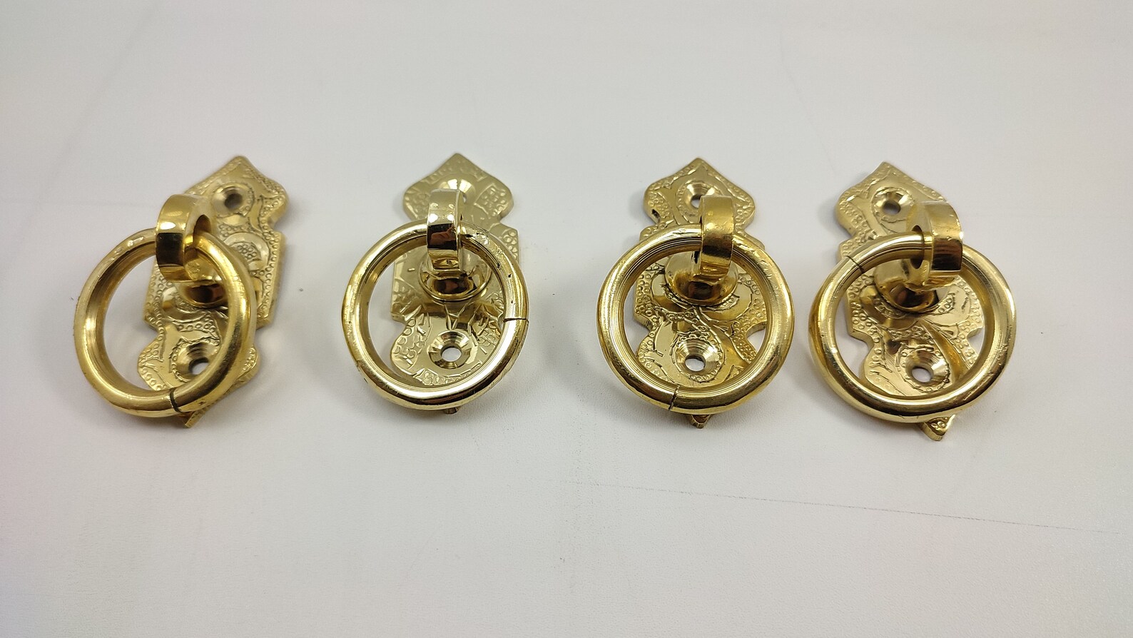 Antique Brass Engraved Drawer Pulls Handles Dresser Knob Back - Etsy