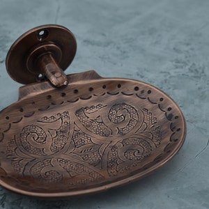 Copper Antique Styled Handcrafted Soap Plate Dish , Copper Soap Holder ...