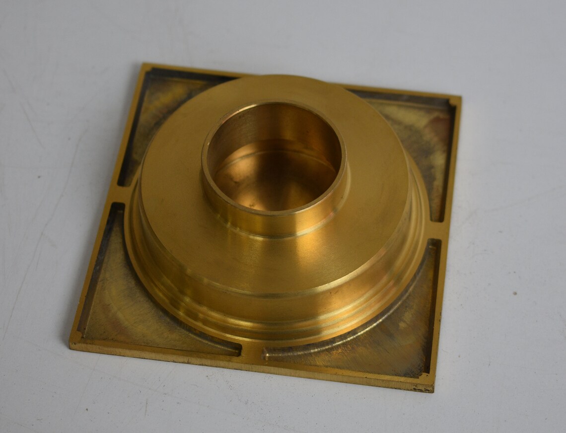 Solid Brass Floor Drain Unlacquered Square Shower Drain / | Etsy
