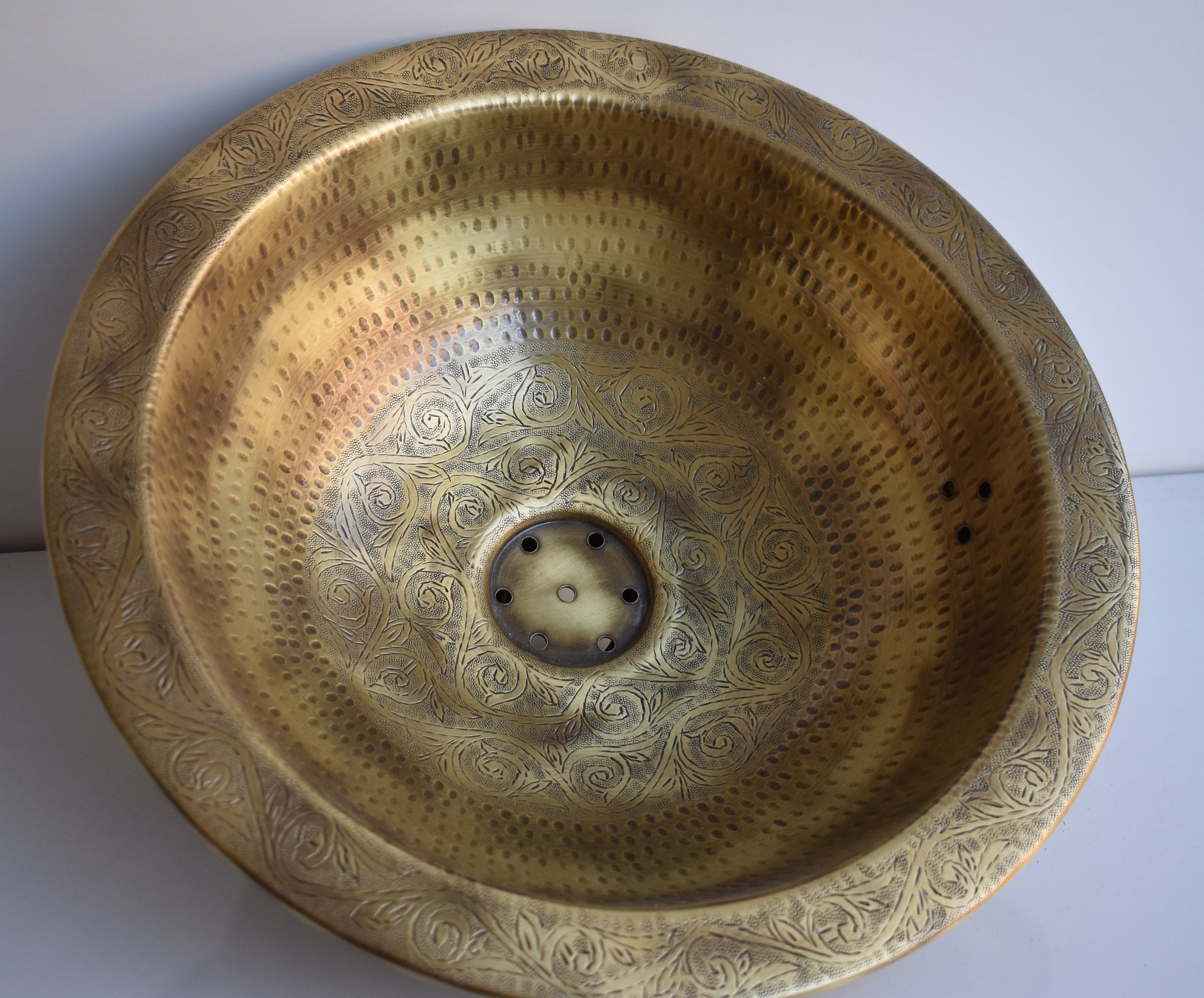 Bronze Handcrafted Drop in Sink Hammered Bronze Copper Sink | Etsy