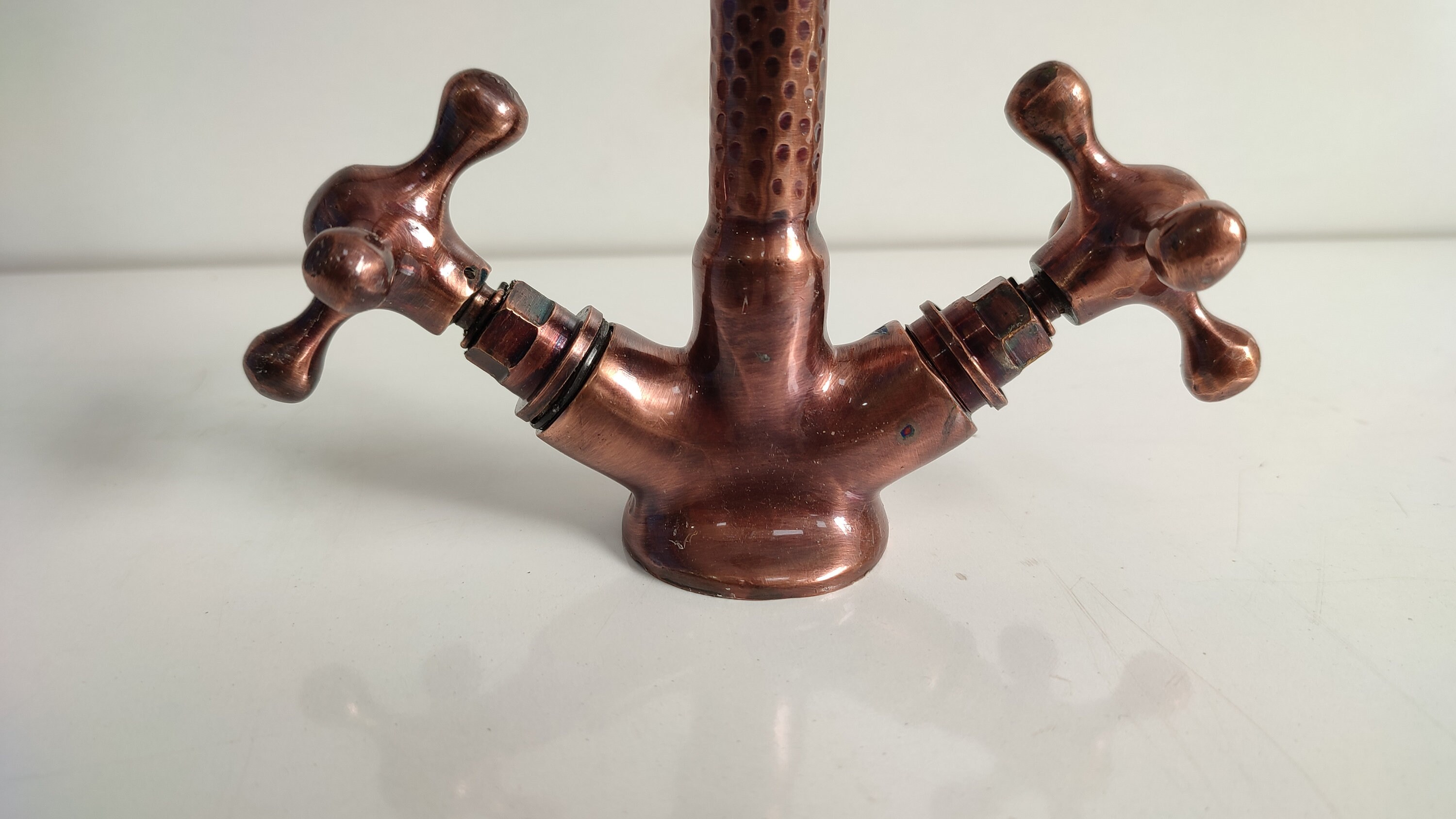 Moroccan Handmade Faucet Swan Neck Red Copper Hammered - Etsy