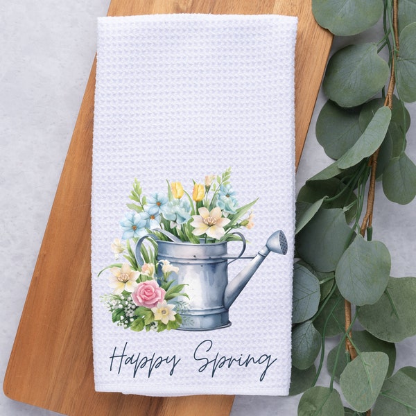 Spring Tea Towel - Etsy