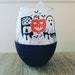 Boo Wine Glass Halloween Wine Glass Stemless Glitter Wine Glass Wine ...