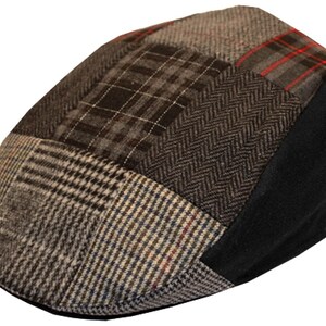 Men's Multi Color Plaid Fitted Wool Blend Flat Ivy Cap Hat - Etsy