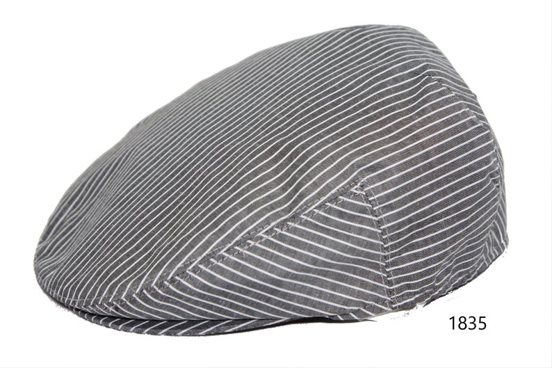 Men's Fitted Plaid Summer Ivy Cap – Classic Golf & Driving Newsboy Hat ...