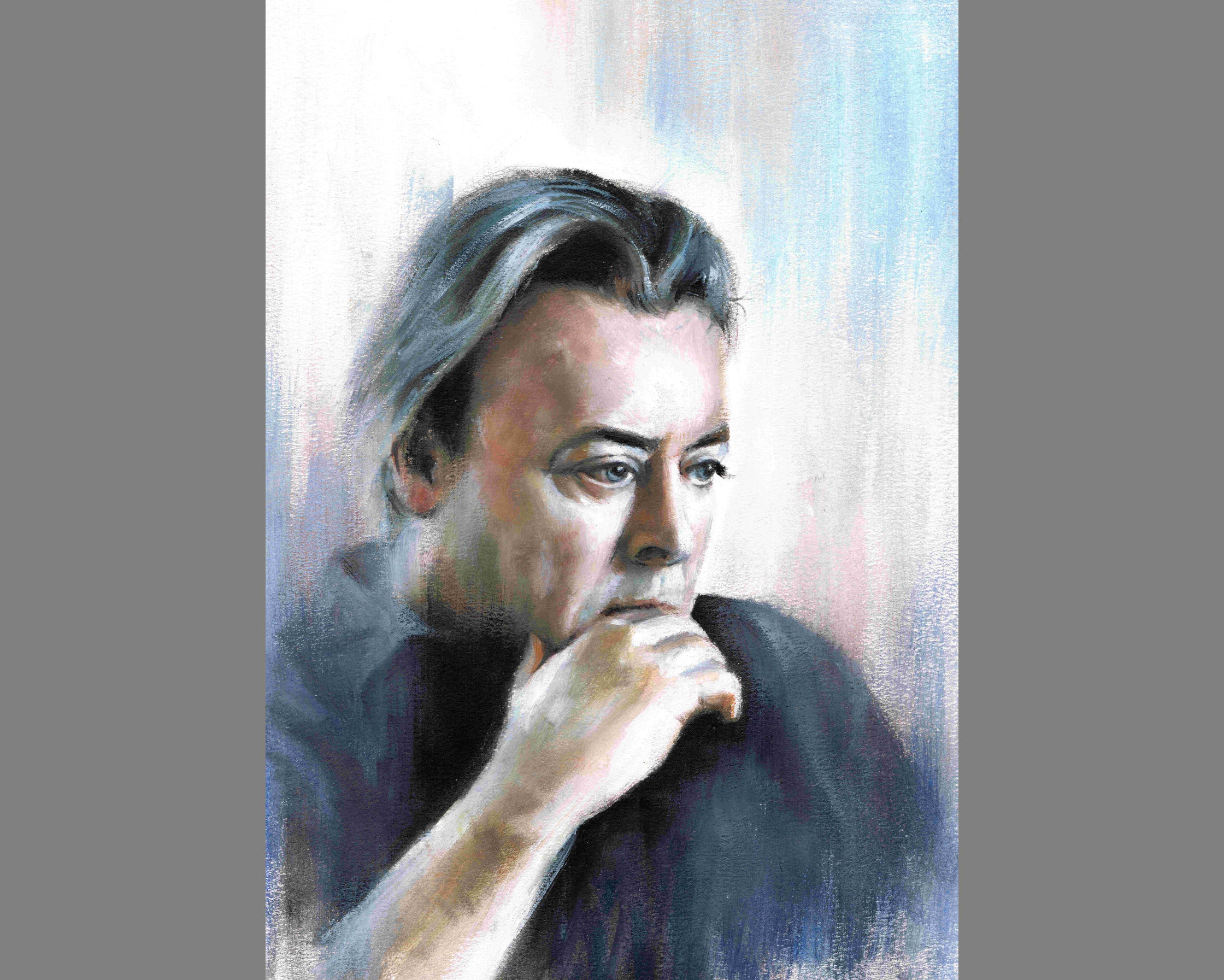 Christopher Hitchens Portrait. Philosopher. Writer. Thinker. Atheist ...