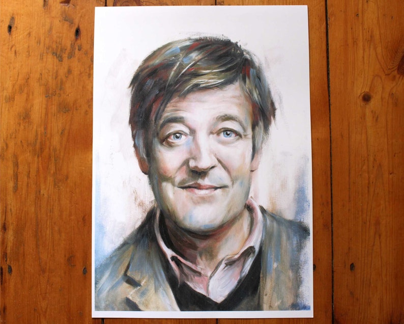 Stephen Fry Portrait. Comedian. Writer. Thinker. Atheist. Actor. Author ...