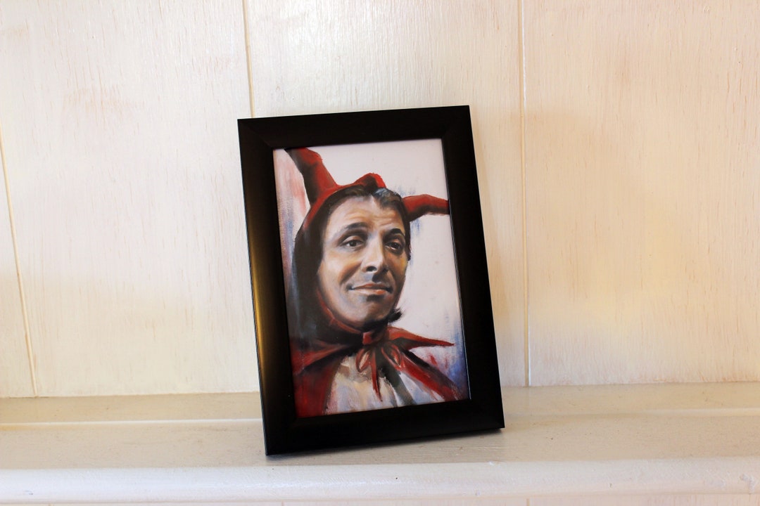 Rik Mayall Oil Painting/print. Framed (6x4) Portrait. Alternative ...