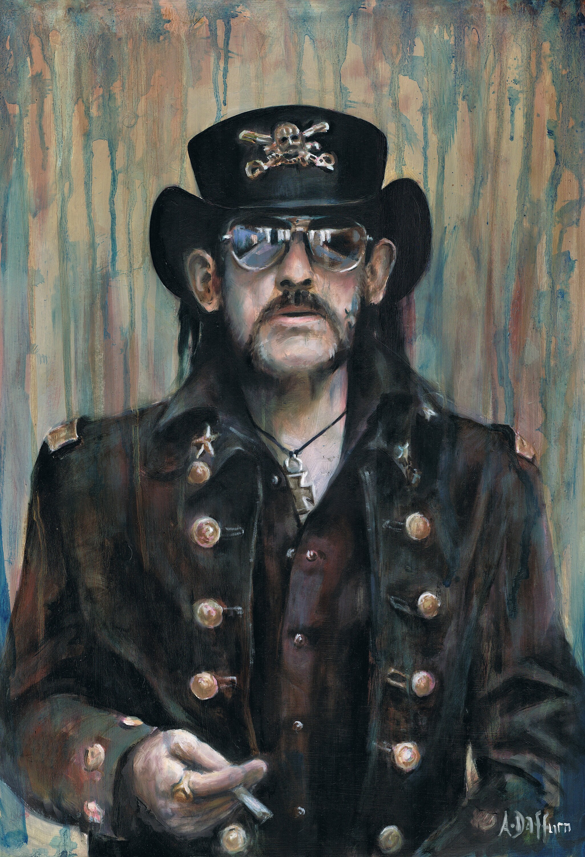 Lemmy Oil Painting - Portrait - Print - A3, A4, A5, A6 Sizes Available ...