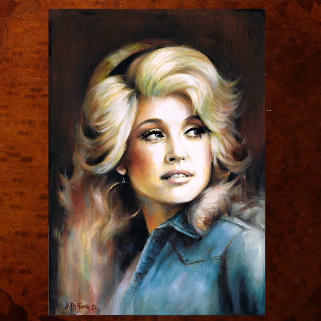 Dolly Parton Oil Painting - Portrait - Print - A3, A4, A5, A6 Sizes ...