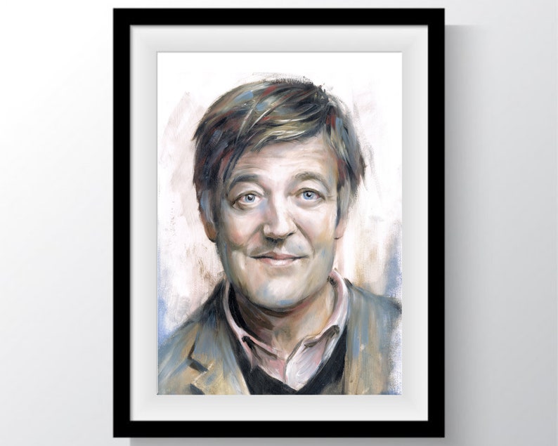 Stephen Fry Portrait. Comedian. Writer. Thinker. Atheist. Actor. Author ...