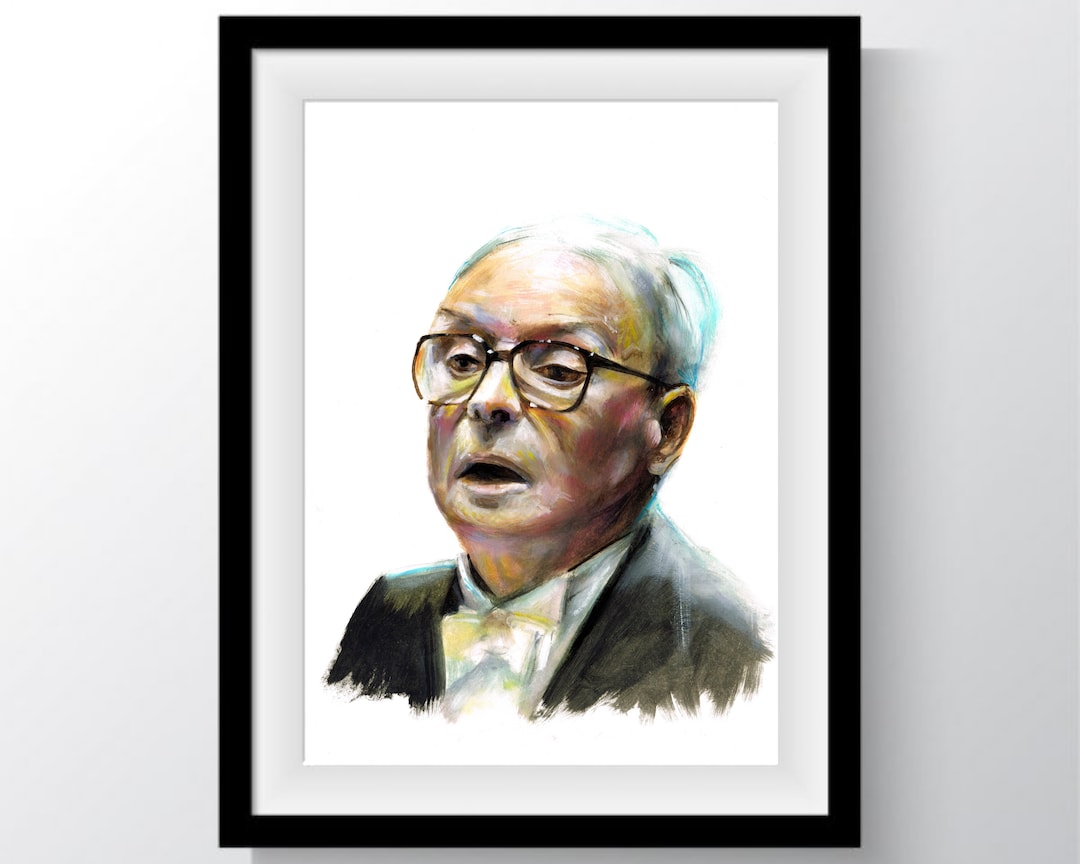 Ennio Morricone Portrait. Maestro. Composer. Musician. Conductor ...