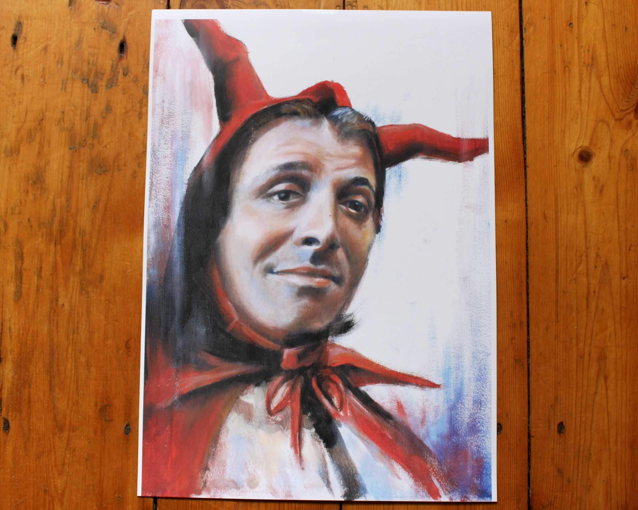 Rik Mayall Portrait. Alternative Comedian. Performer. Actor. A3 Print ...