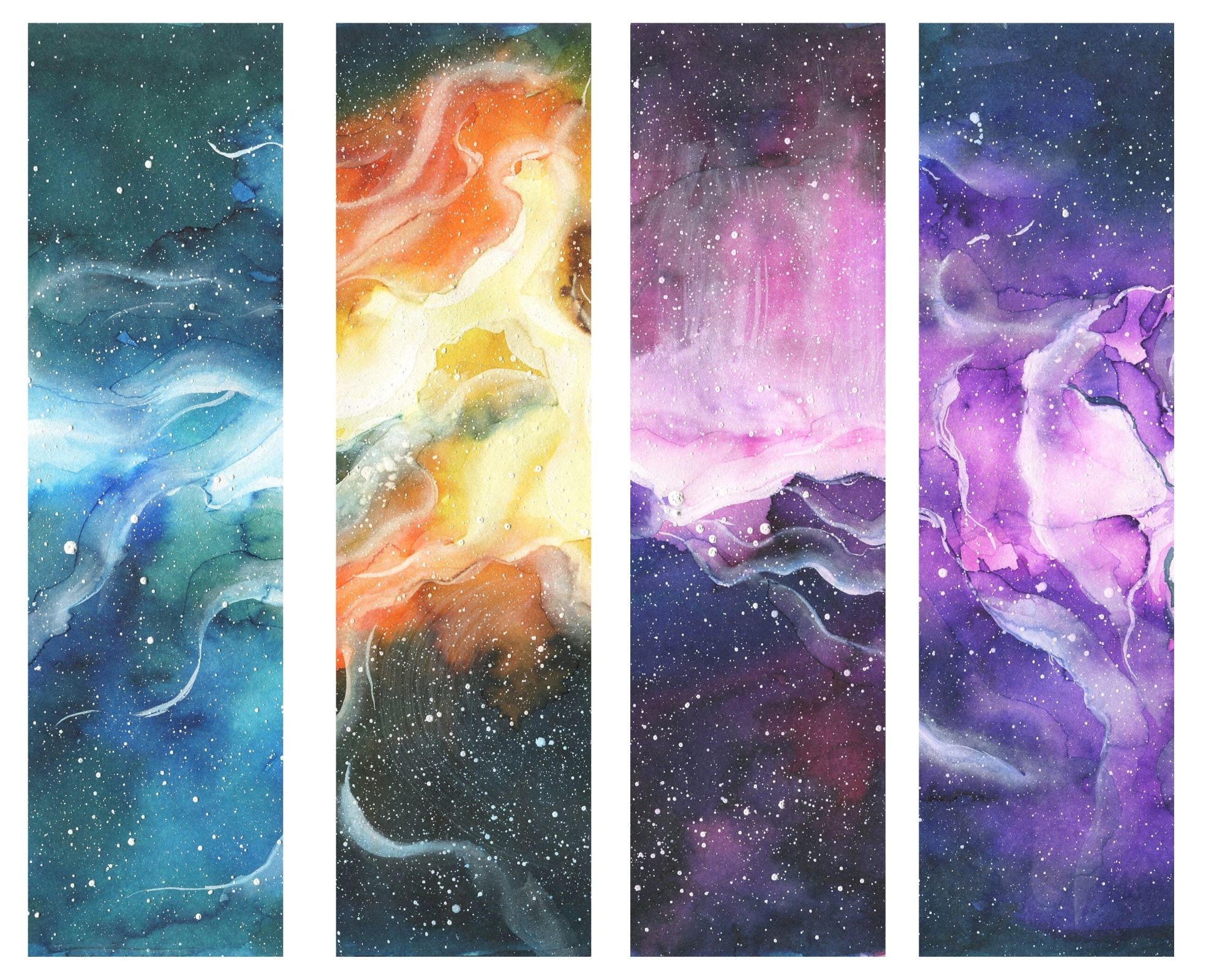 Galaxy Bookmark, Space Bookmarks, Printable Bookmarks for Kids ...
