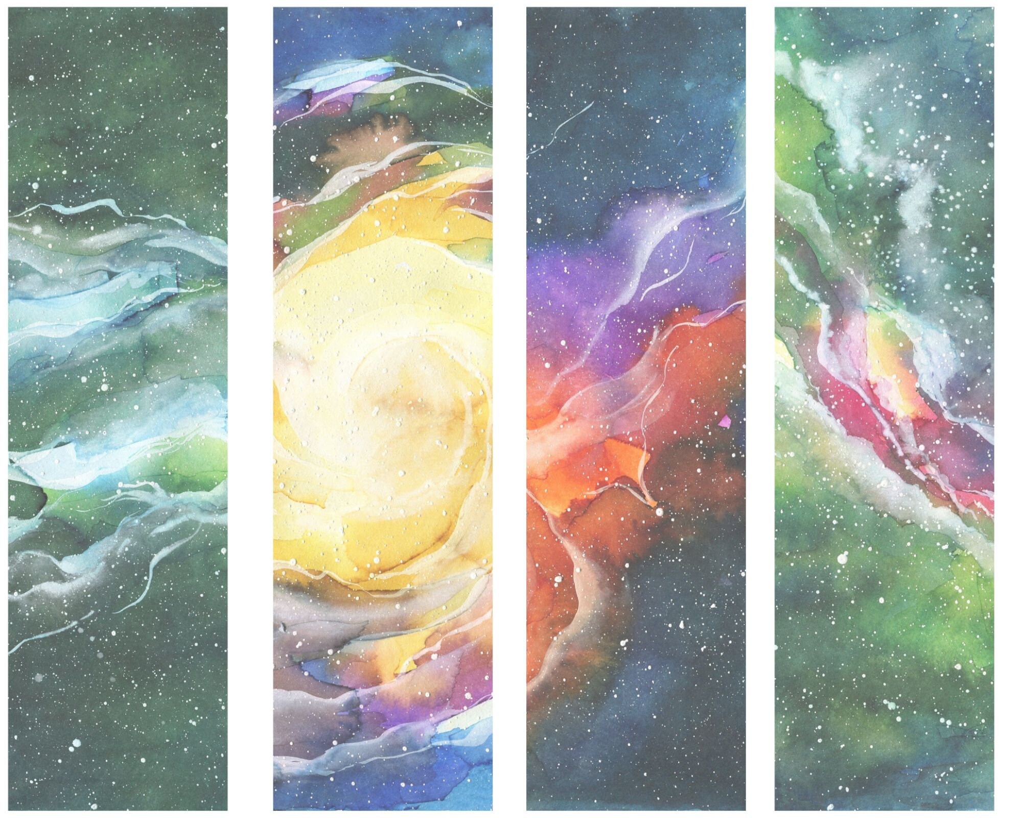 Galaxy Bookmark, Space Bookmarks, Printable Bookmarks for Kids ...