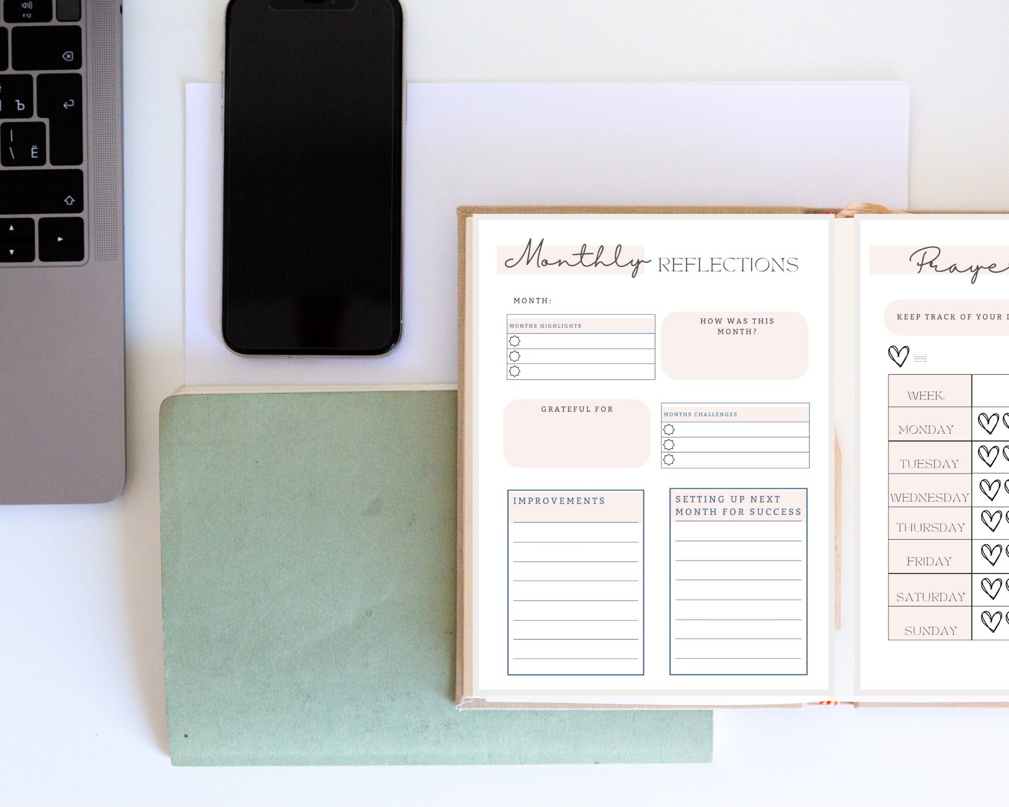 Bible Study Plan, Prayer Journal Digital, Printable Bundle, Planner ...